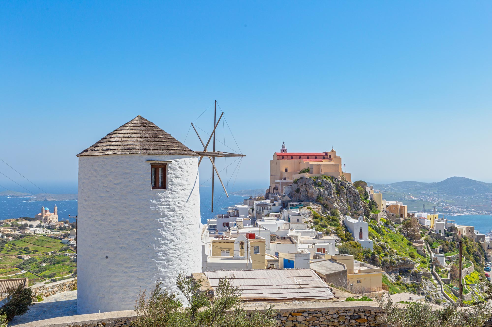 Ανεμόμυλος, Άνω Σύρος, Κυκλάδες, ξενοδοχεία Σύρος, ενοικιαζόμενα δωμάτια